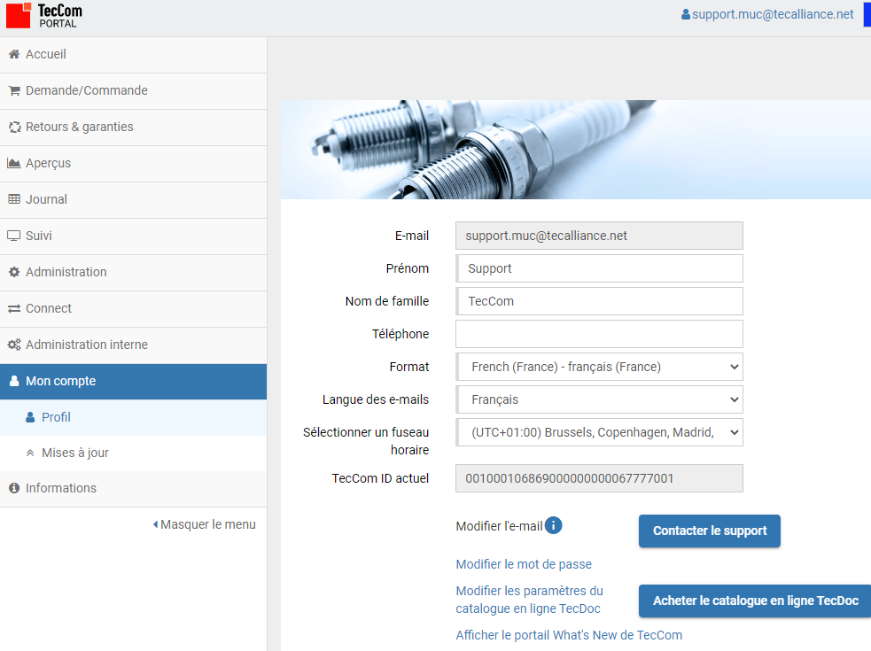 Profil de l'utilisateur | TecCom Wiki